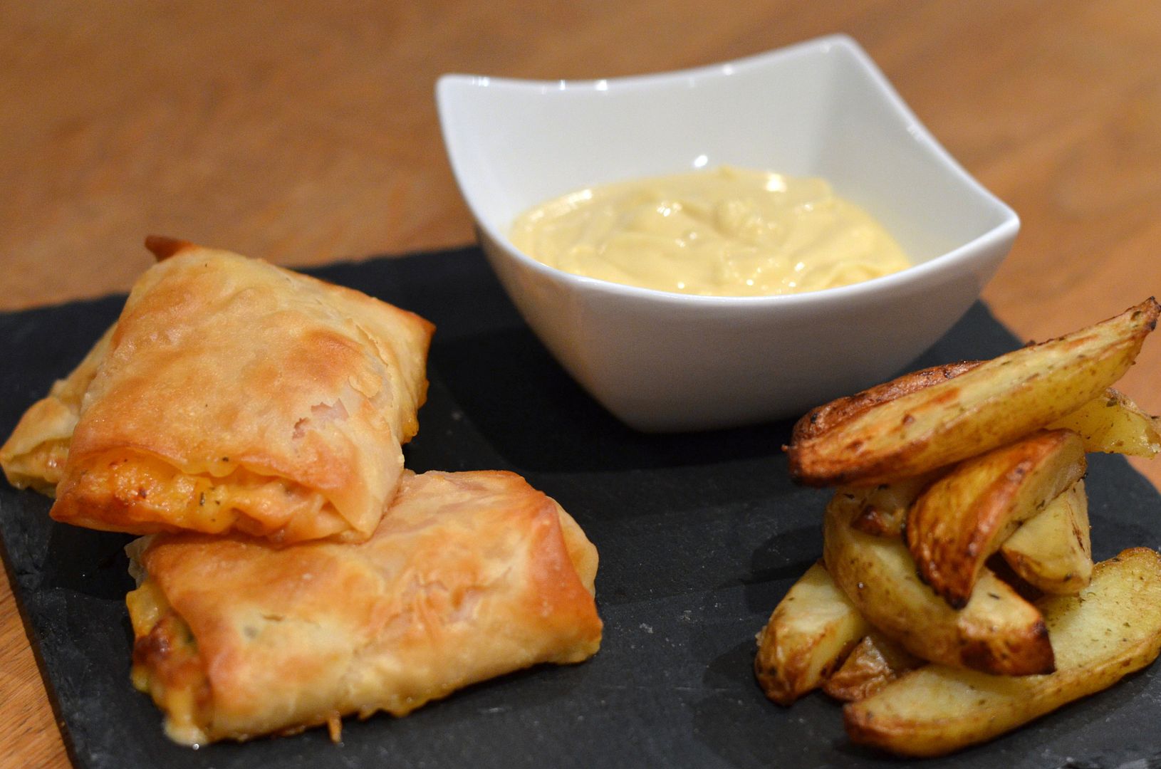 The Crazy Kitchen: Cheesy Vegetable Parcels with Herby Chips & Honey ...
